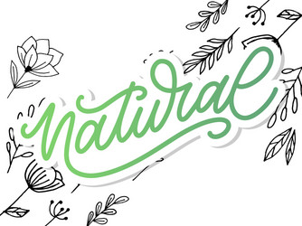 100 set natural lettering stamp slogan calligraphy