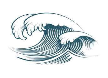Ocean Wave Line Drawing Vector Images (over 8,100)