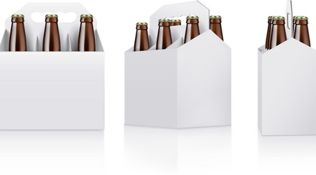 Wine package mockup realistic set Royalty Free Vector Image