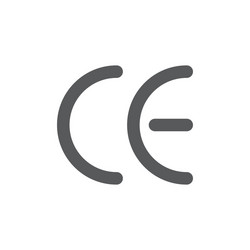 Ce mark icon symbol isolated on white background Vector Image