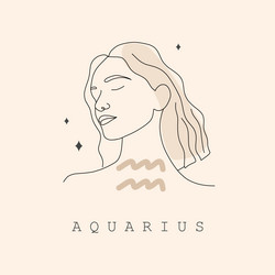 Aquarius Zodiac Outline Vector Images (over 1,100)