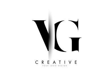Creative colorful letters vg v g logo Royalty Free Vector