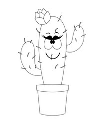 Colorless funny cartoon penguin Royalty Free Vector Image