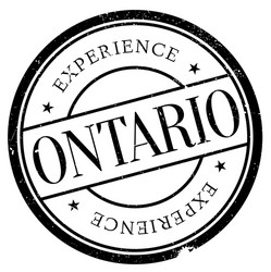Ontario stamp rubber grunge Royalty Free Vector Image