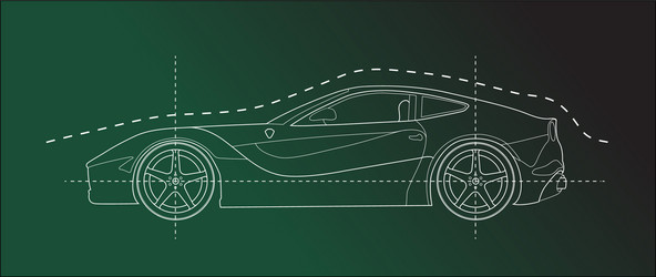Ferrari 488 pista Royalty Free Vector Image - VectorStock
