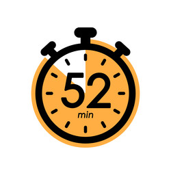 Three minute stopwatch icon timer symbol Vector Image