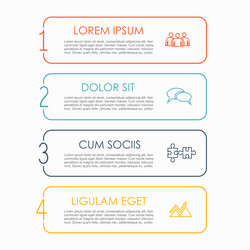 Fragmented level infographic chart design template