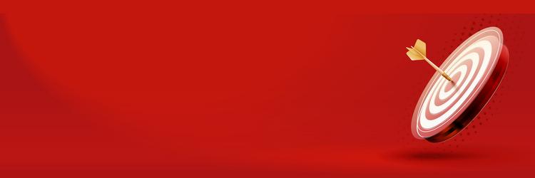 Target website header banner with copy space Vector Image