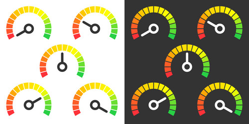 Meter signs infographic gauge element Royalty Free Vector