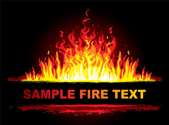 Red color fire flying Royalty Free Vector Image