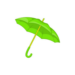 Green umbrella icon cartoon style Royalty Free Vector Image