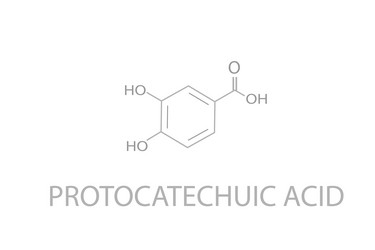 Acetic acid molecular skeletal chemical formula Vector Image