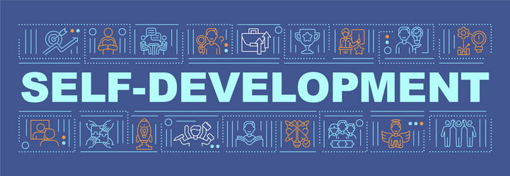Employee growth and development banner Royalty Free Vector