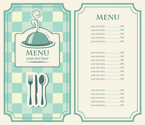 Old style vintage menu of the day background Vector Image