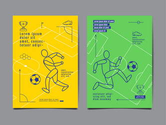 Template sport layout design flat single Vector Image