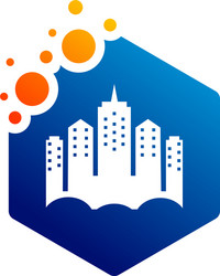 Clean city logo template creative building logo Vector Image