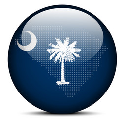 Map with dot pattern on flag button of faroe Vector Image