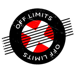 Off limits rubber stamp Royalty Free Vector Image
