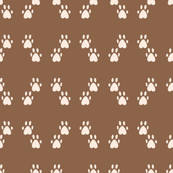 Seamless background paw print gender neutral Vector Image