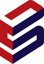 3d s logo - letter s logo design Royalty Free Vector Image