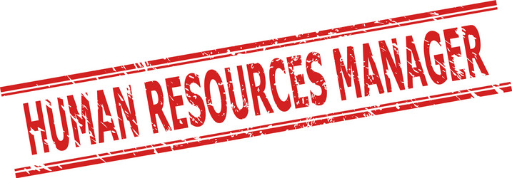 Human resources hr manager watermark with unclean Vector Image