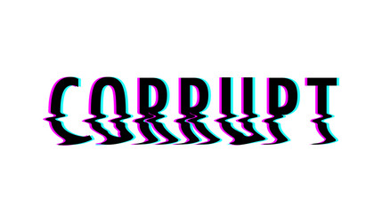Glitch Text Corrupt Vector Images (22)