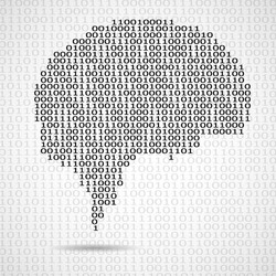 Sphere circle binary code icon Royalty Free Vector Image