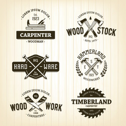 Crafts emblems 1 Royalty Free Vector Image - VectorStock