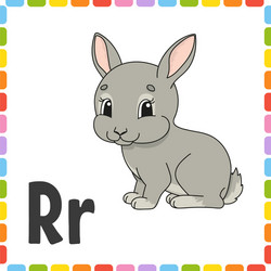 Rabbit Flashcard Vector Images (over 170)