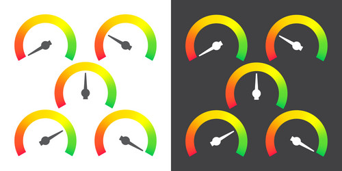 Meter sign infographic gauge element Royalty Free Vector