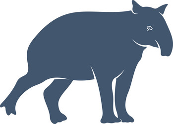 Tapir design creative logo Royalty Free Vector Image