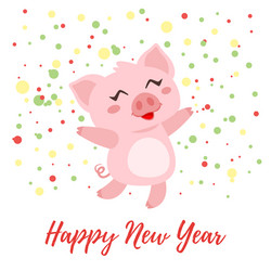 2019 new yea christmas greeting card Royalty Free Vector