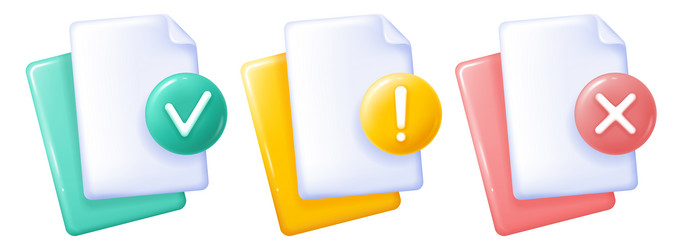 Correct incorrect sign right and wrong mark icon Vector Image