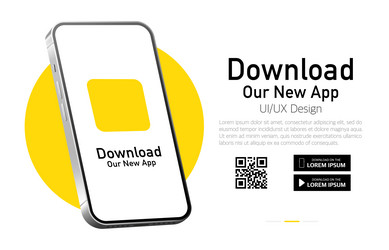 Download on the app store and get it google Vector Image