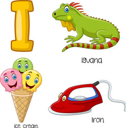 Animals alphabet set on white background Vector Image