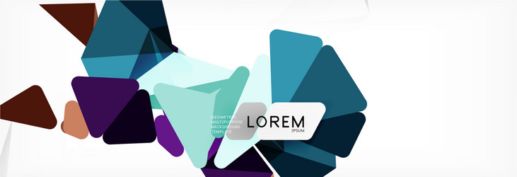 Science background abstract triangle pattern Vector Image