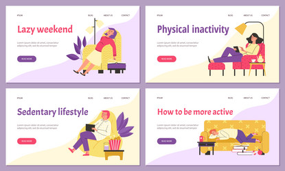 Physical Inactivity Vector Images (over 120)