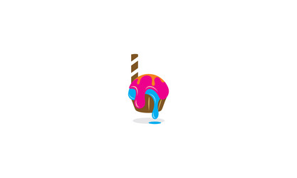 Dessert logo icon Royalty Free Vector Image - VectorStock