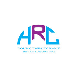 Hrc letter logo creative design with graphic Vector Image