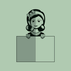 Beautiful lady design Royalty Free Vector Image