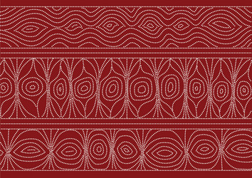 Shells point art australian aboriginal Royalty Free Vector