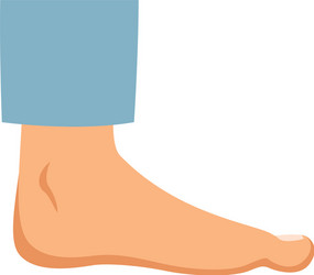 Human foot cartoon isolated Royalty Free Vector Image