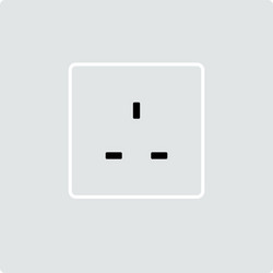 Great britain electrical socket icon Royalty Free Vector
