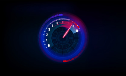 Speedometer speed car auto dashboard design Vector Image