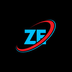 Ze logo z e design white letter zez Royalty Free Vector