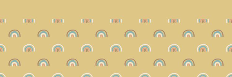 Gender neutral foliage seamless border Royalty Free Vector