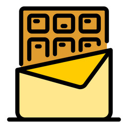 Sweet toffee icon outline style Royalty Free Vector Image