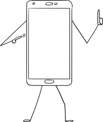 Stickman With Phone