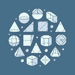 Geometry mathematics Royalty Free Vector Image