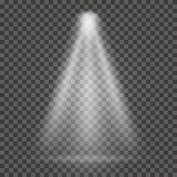 Spotlight on transparent background eps10 Vector Image